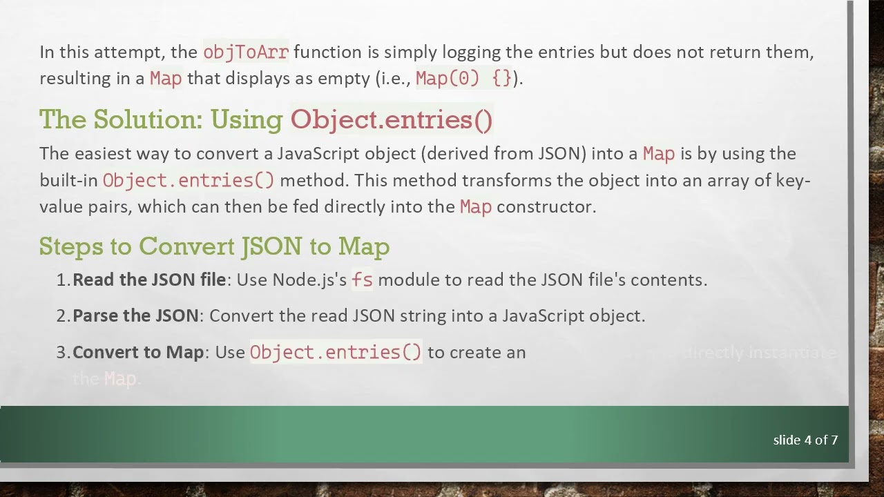Converting JSON into a Map in JavaScript