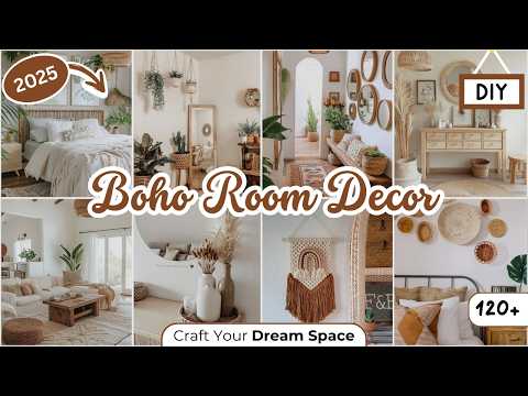 Modern Boho Room Decor Ideas 2025 | Chic & Affordable Boho Bedroom & Living Room Inspiration!