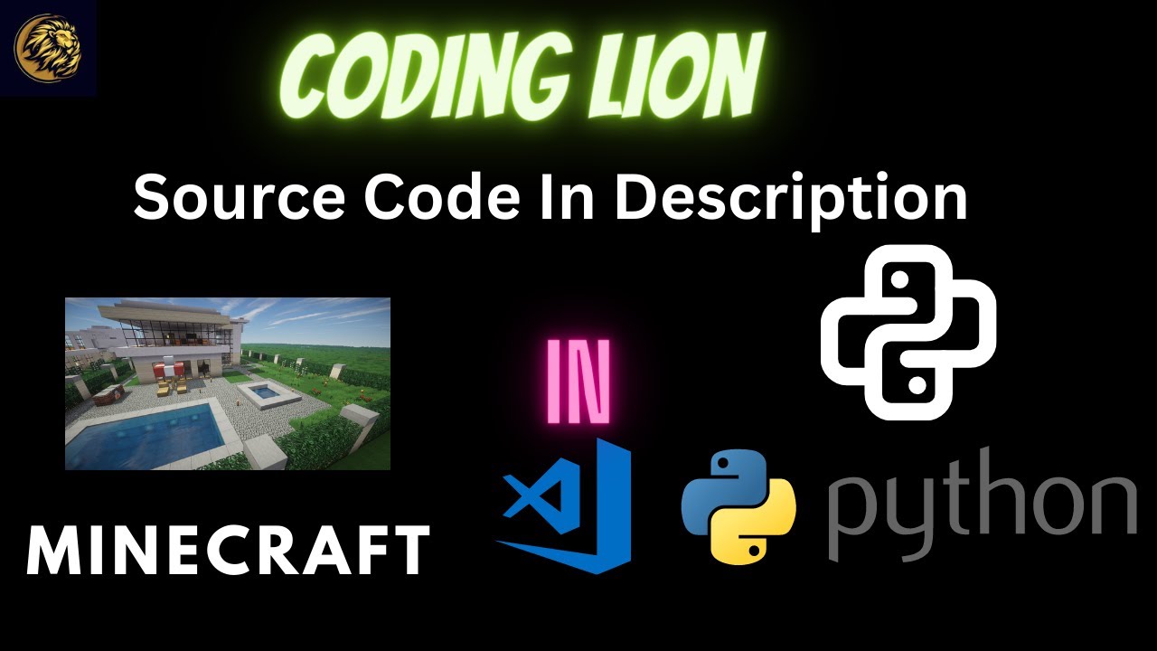 Minecraft with Python Using Visual Studio Code I Coding Lion