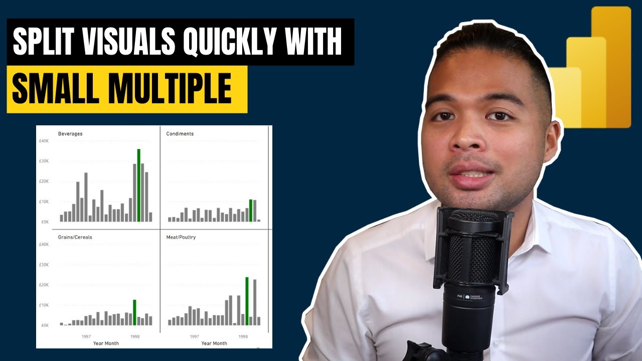 How to use SMALL MULTIPLES to SPLIT VISUALS and get an OVERVIEW  // Beginners Guide to Power BI