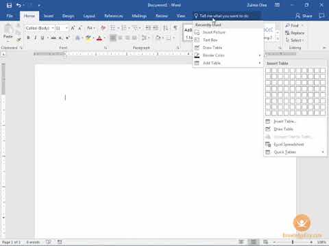 Tell Me Feature in Word 2016