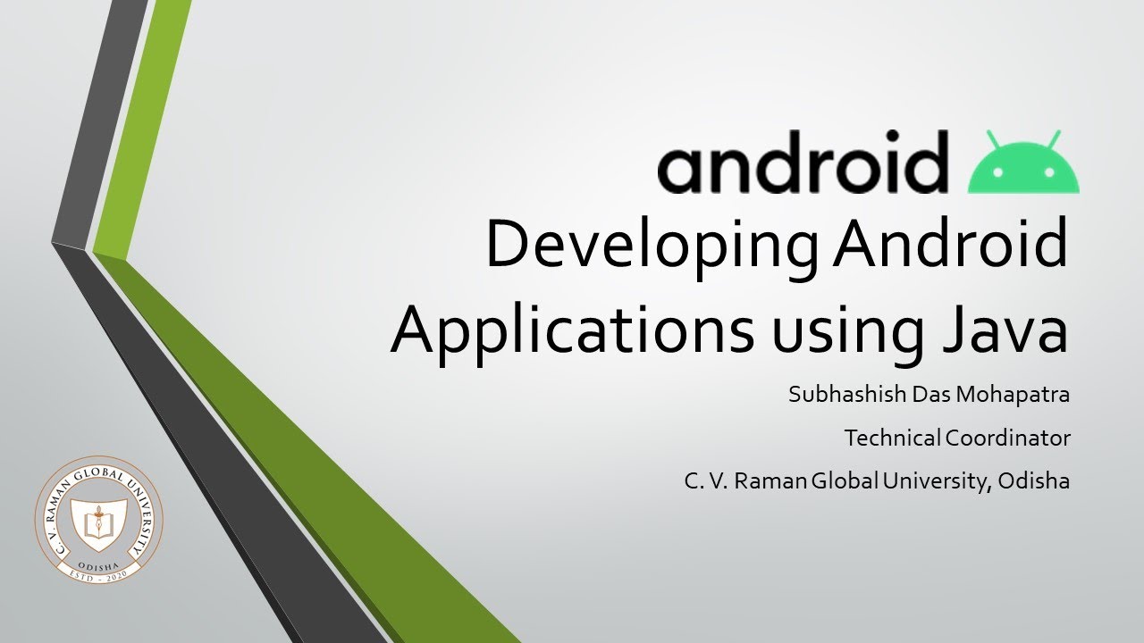 Webinar on Developing Android Applications using Java