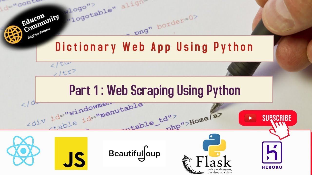 Dictionary Web App Part1 || Educon Community