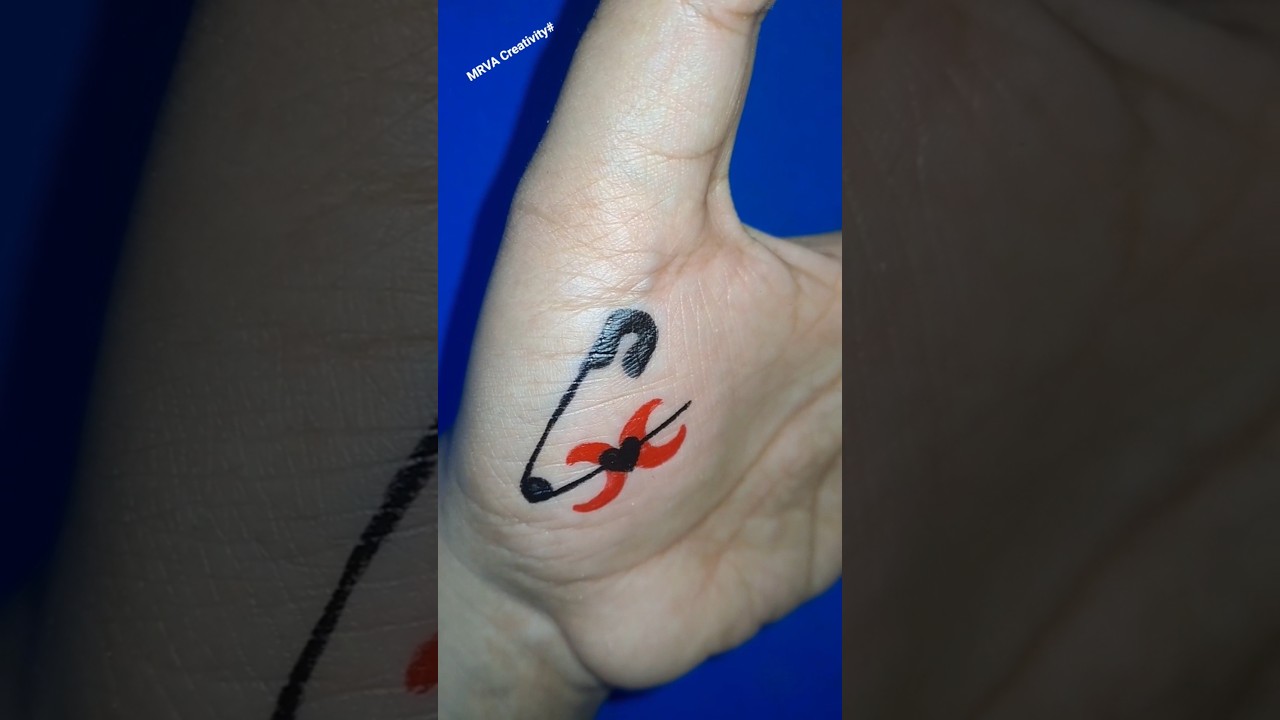 DIY PIN HEART TATTOO #tattoo #foryou #heart #2k25 #trend