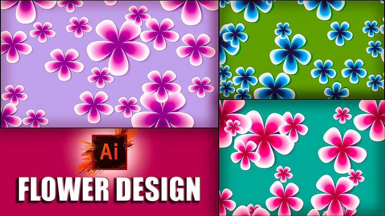 Simple Vector Flower Tutorial in Adobe Illustrator #adobeillustrator #graphicdesign #digitalart