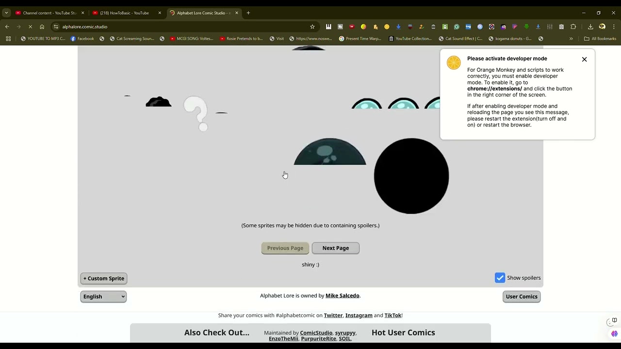 Alphabet Lore Comic studio. These Are Those Sprites