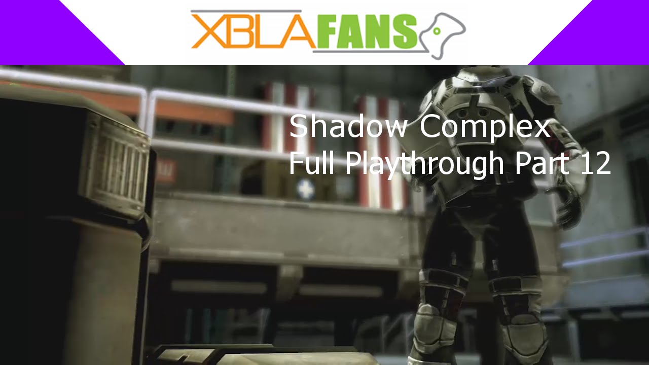 Shadow Complex Full Playthrough Part 12: The Friction Dampener