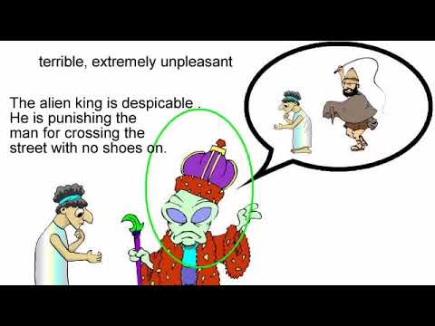 despicable meaning | Vocabulary for Kids | Children's Dictionary | Learn English Vocabulary