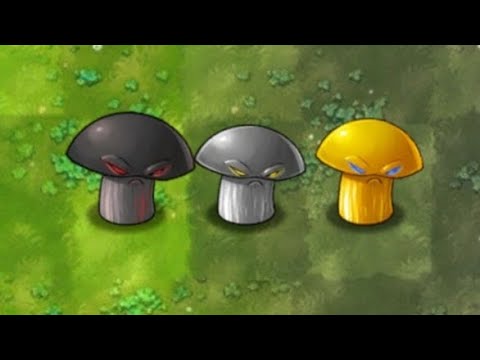 Pvz Super Hybrid × Pvz Super Fusion : Gold and Silver Destruction Mushrooms