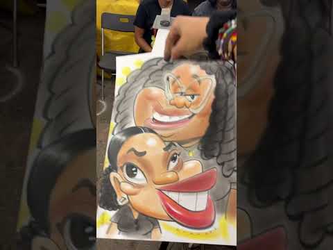 She told me girls couldn’t exaggerate 😤 #caricature #art art #caricatura #cartoon #azstatefair