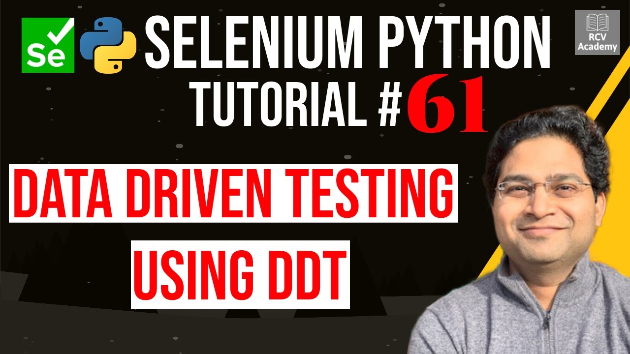 Selenium Python Tutorial #61 - Data Driven Testing in Selenium using DDT