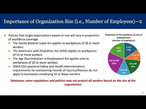 The Workforce (continued)