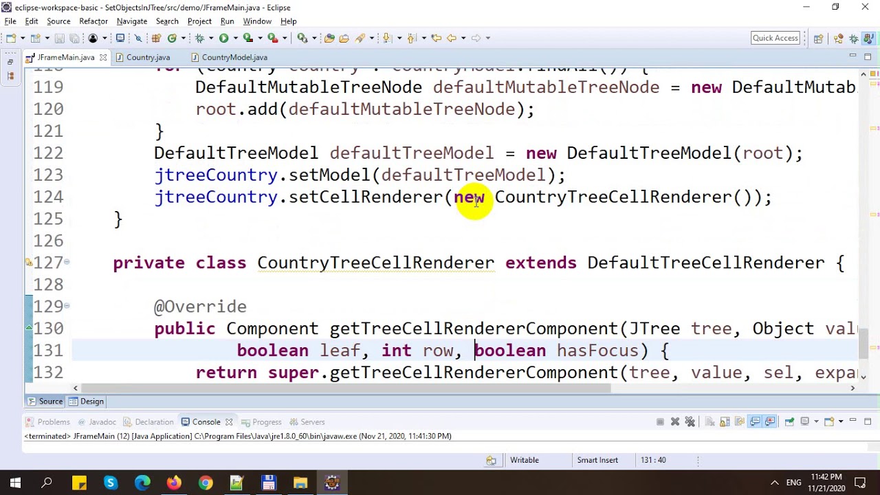 Add Objects to JTree in Java Swing