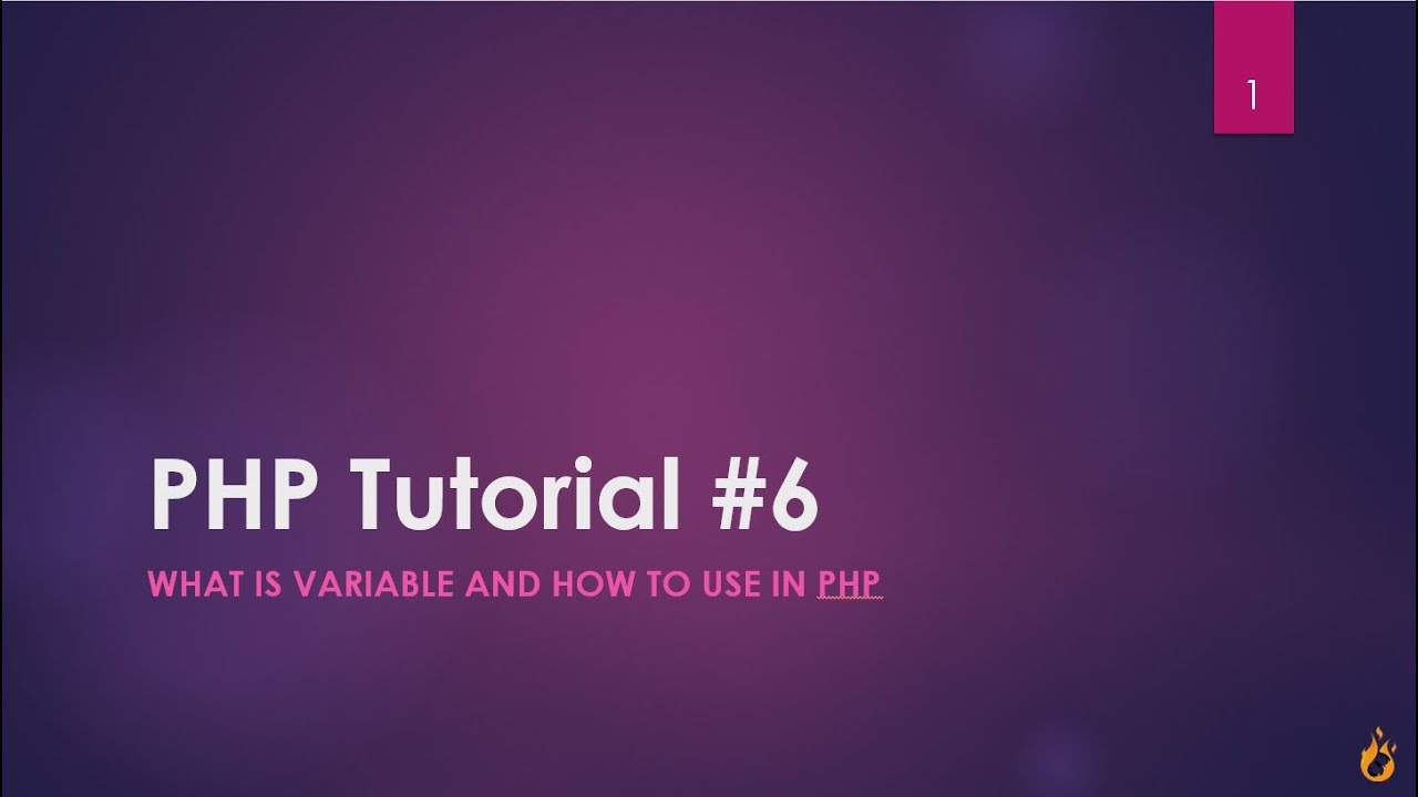 PHP variable - PHP Tutorial - 6