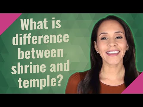 What is difference between shrine and temple?