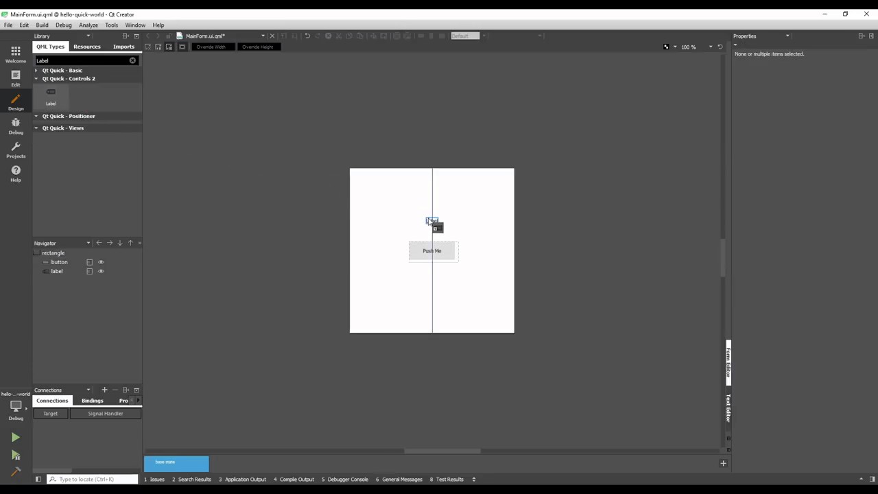 Getting started with Qt Hello Quick World