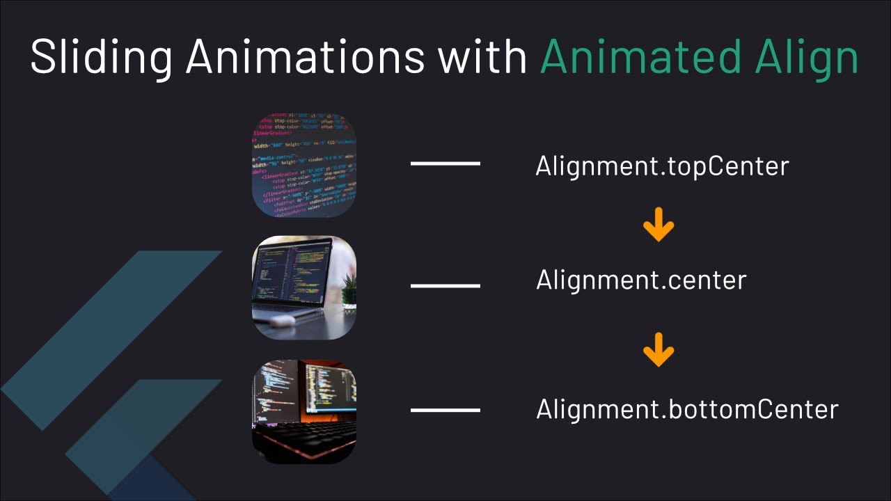 How To Add Animations Using Animated Align - #10 Flutter Web Tutorial Series