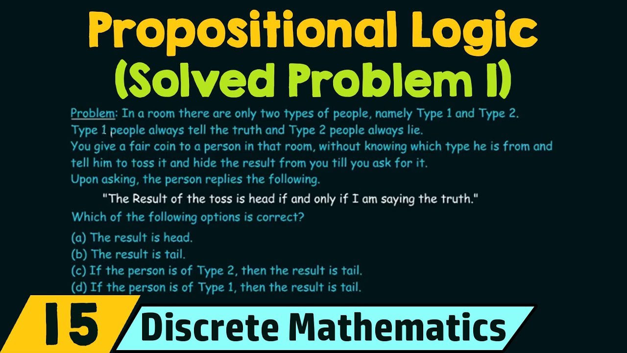 Propositional Logic (Solved Problem 1)