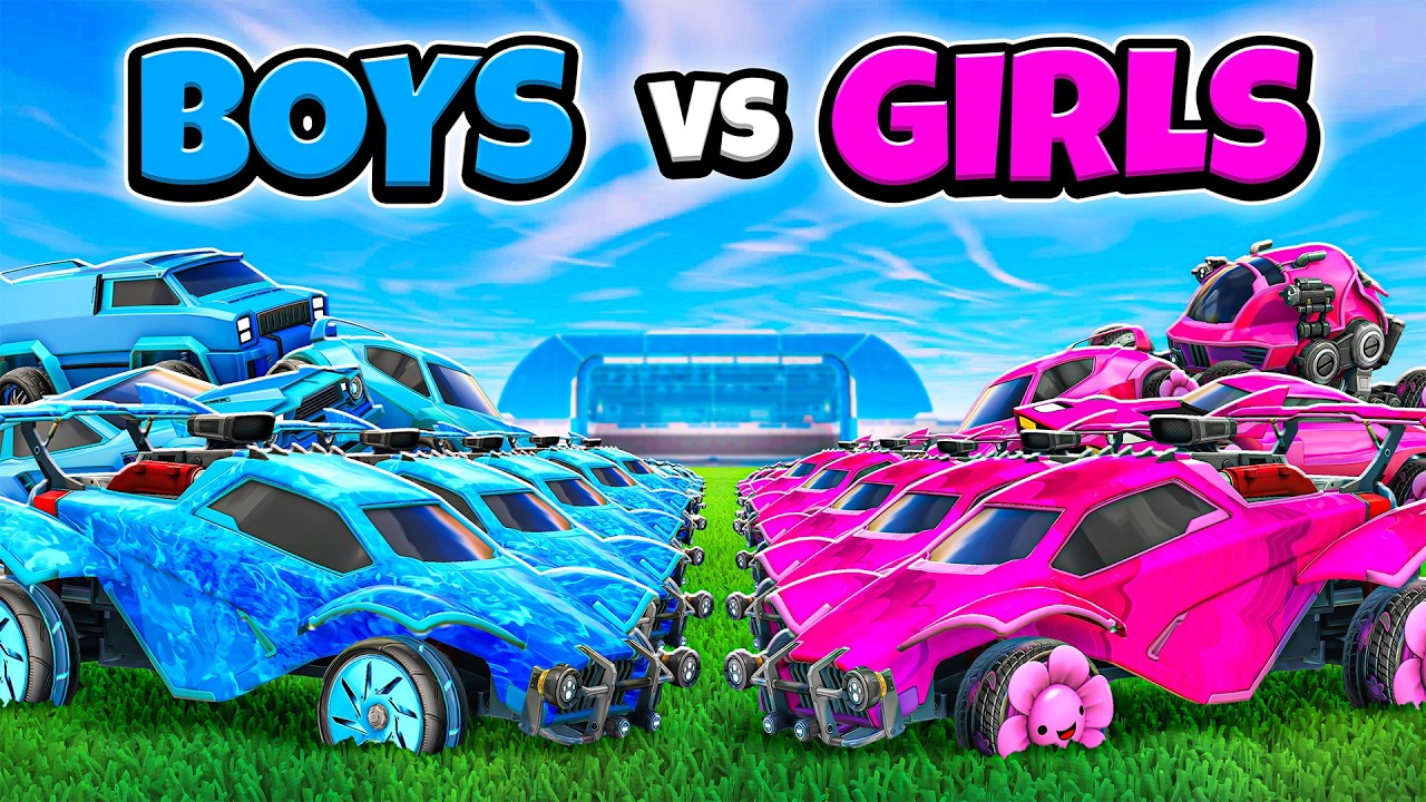Boys vs Girls Fight For $1000 in Rocket League!