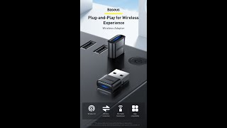 Baseus BA04 Mini Bluetooth 5.0 Receiver USB-A Adapter Dongle Zwart ...
