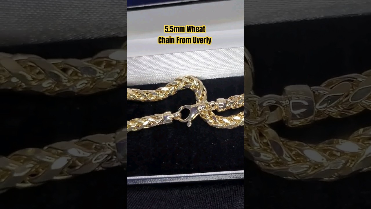 Unboxing Clip of Uverly's 14k 5.5mm Wheat Chain! It's Definitely an Underrated Gold Chain! #shorts
