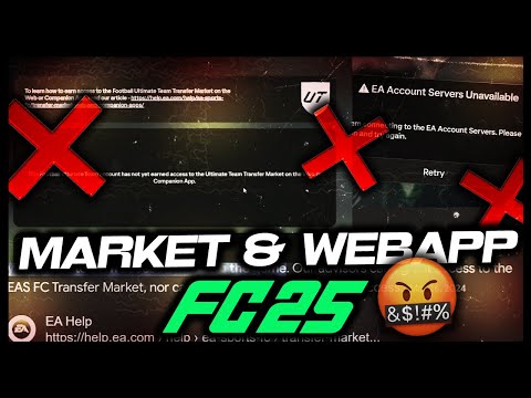 How To UNLOCK the TRANSFER MARKET & WEB APP in FC 25?!