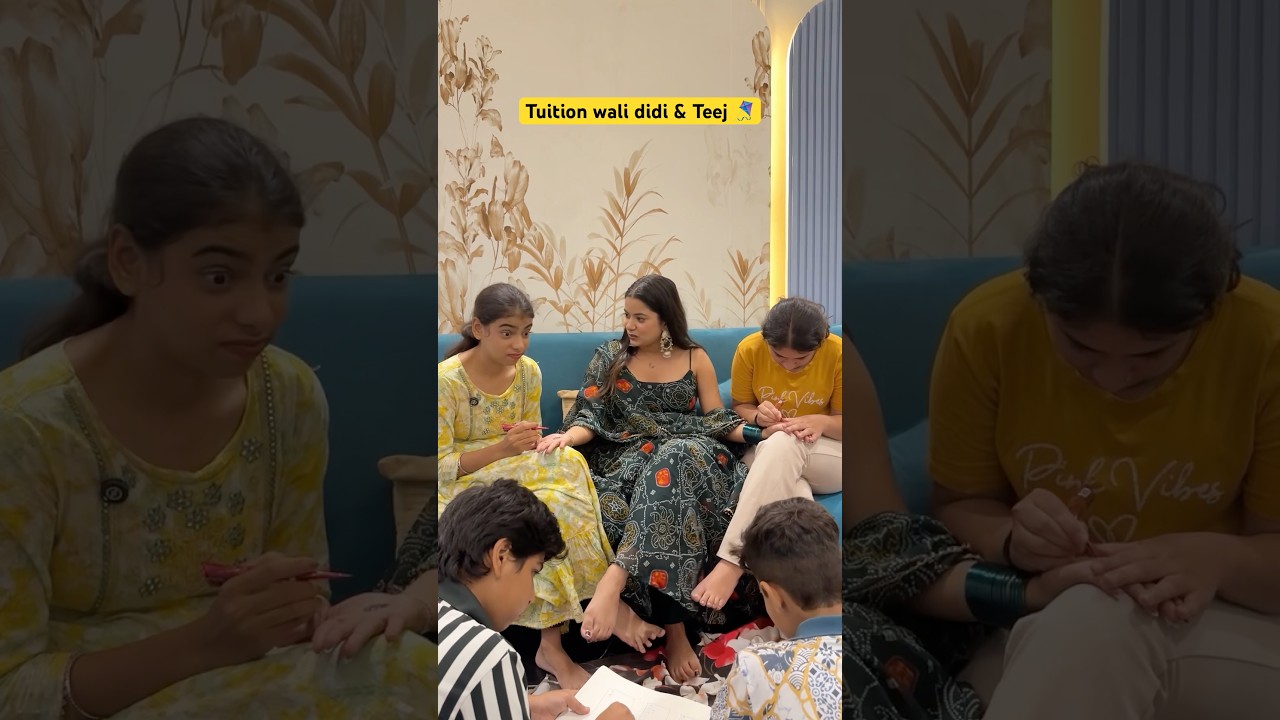 Tuition wali didi and Teej 🪁 #shorts #ytshorts #sejalgabashorts #tuition
