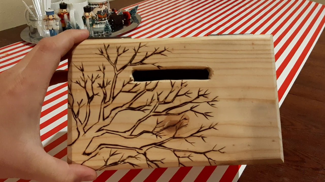 Cedar donation box