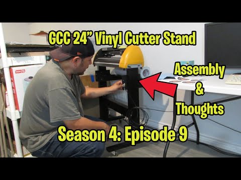 GCC 24 inch Vinyl Cutter Stand - Assembly & Thoughts (S4; E9)
