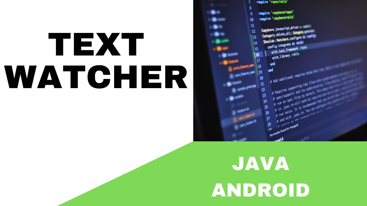 ANDROID - EDITTEXT TEXTWATCHER TUTORIAL IN JAVA