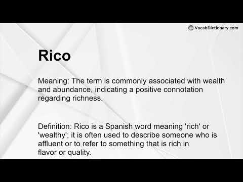 Rico Meaning