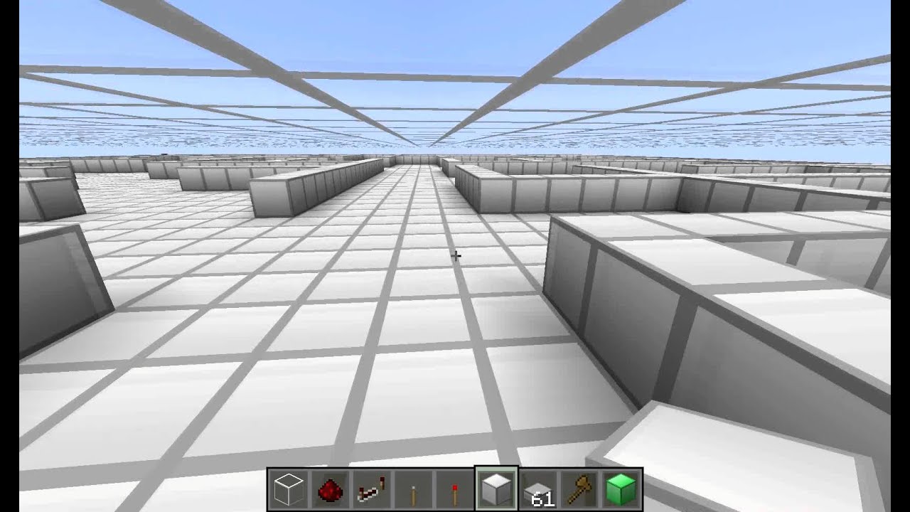 Maze Generation in Vanilla Minecraft (Pseudo-randomized Prim's Algorithm)
