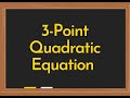 3 Point Equation Calculator