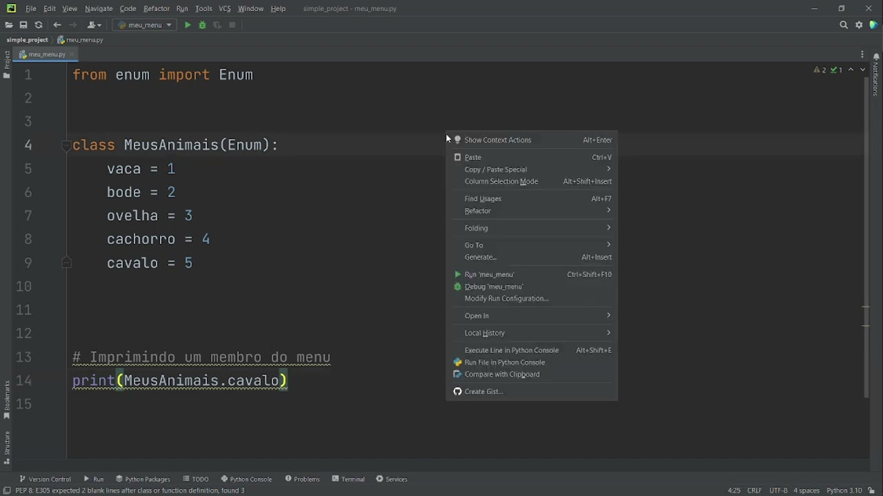 422 - Utilizando Enum em Python