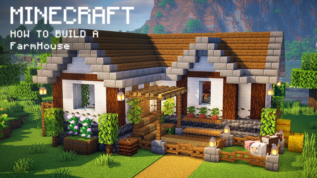 Minecraft: How To Build a Farmhouse - Minecraft Builders