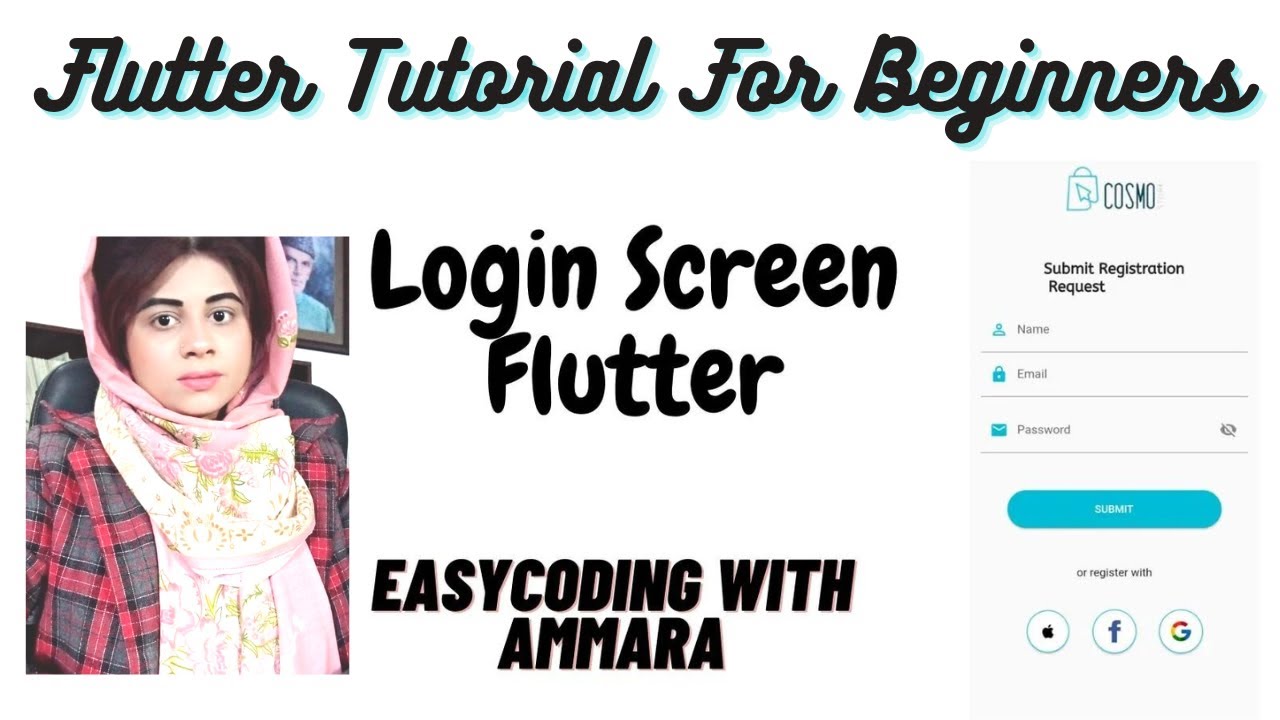 Login screen flutter | Flutter Login Screen | Login page in flutter