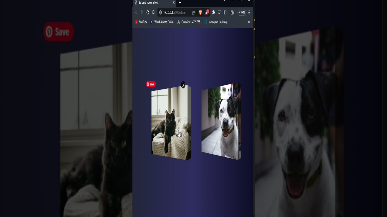 css card hover:-  3d card hover effect 😈😈 #shorts #css #html  #csscard