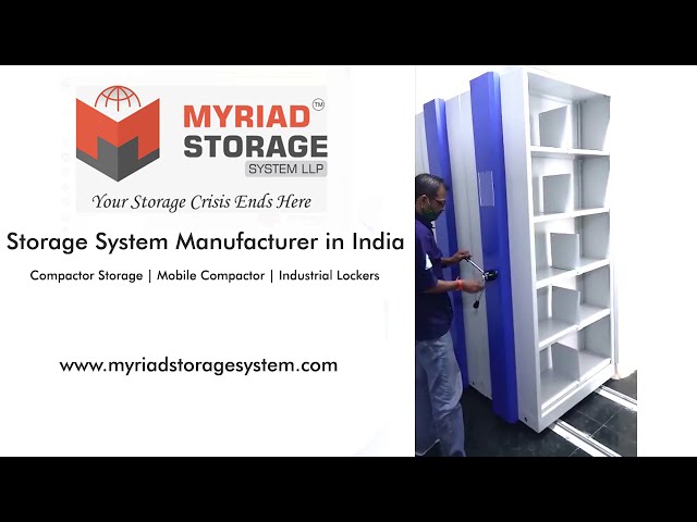 Mobile Compactor Storage Systems - 6 Feet File Storage Mobile Compactor ...