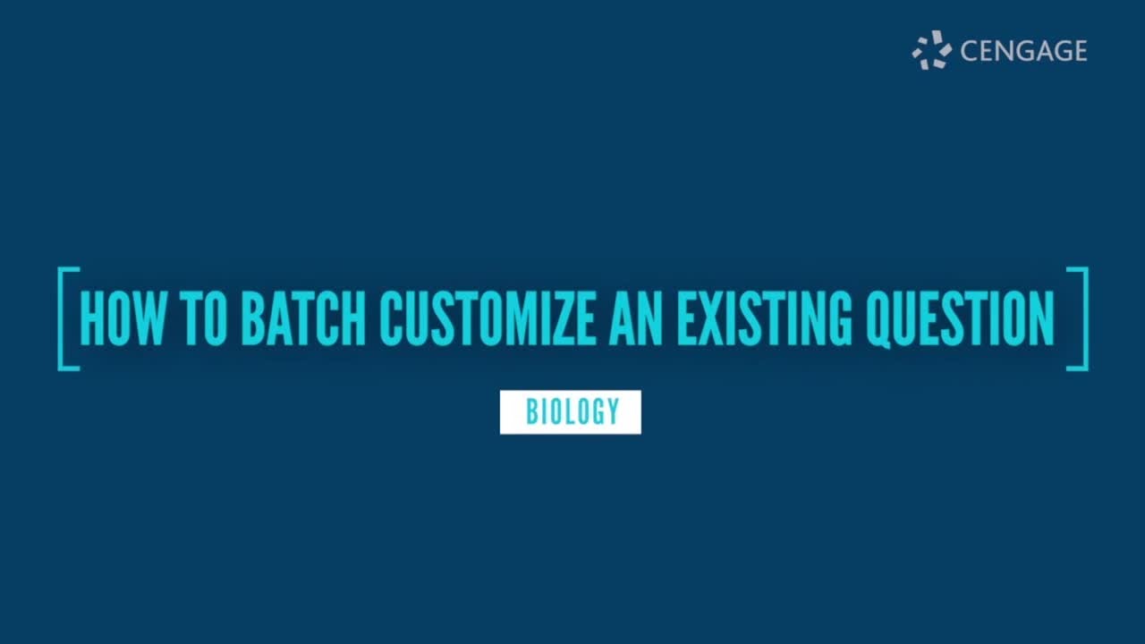 MindTap Instructor: Editing and Customizing Individual Activities