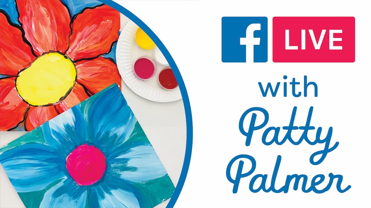 Happy Flowers | Draw and Paint Along with Patty