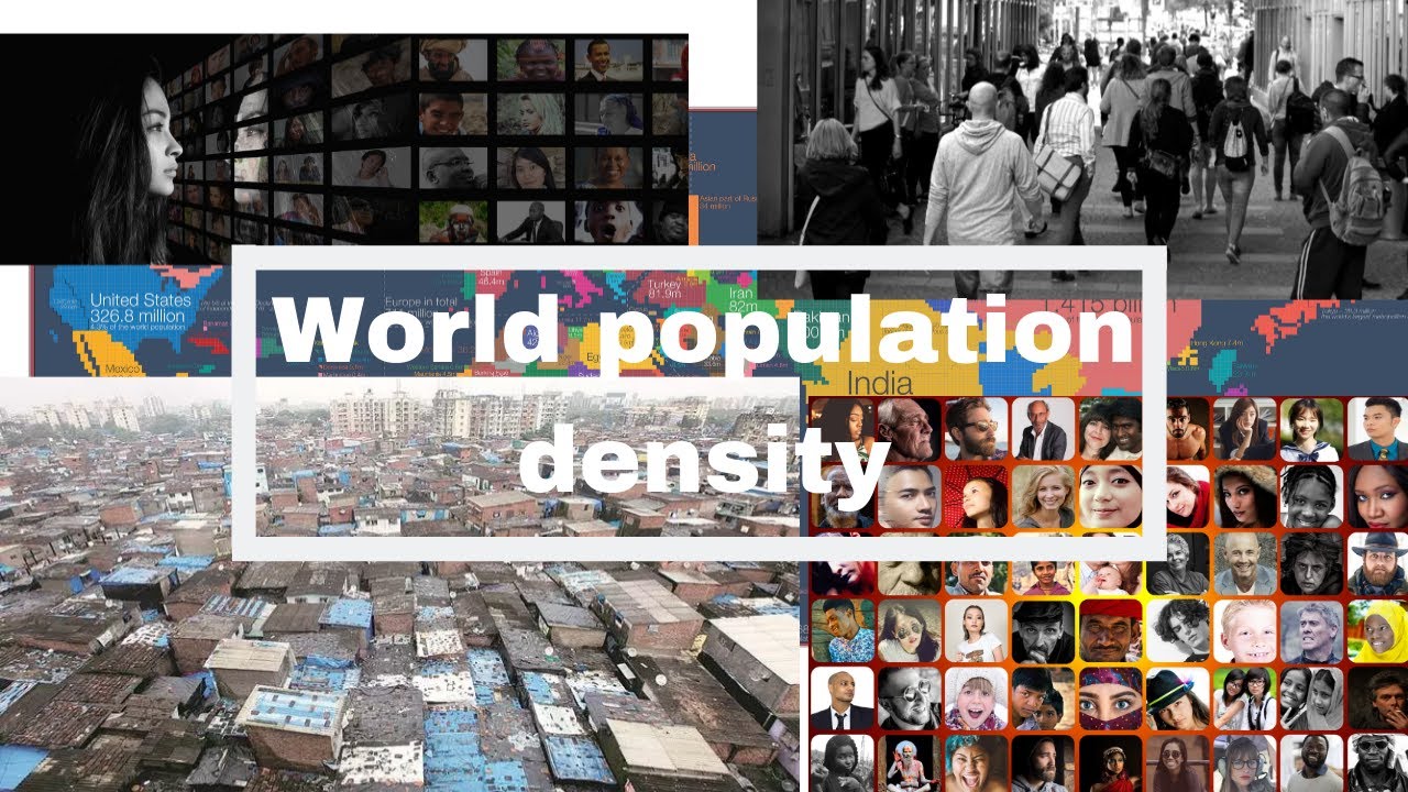 Population of the world today || World population density