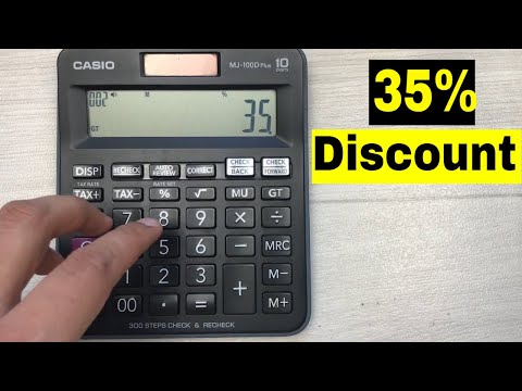 How To Calculate 35 Percent Discount on Calculator