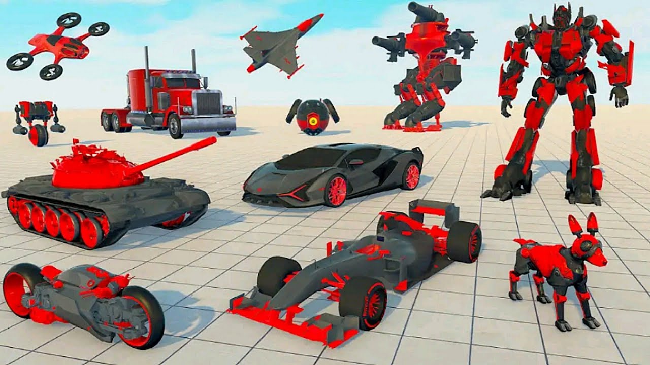 Multi robot Transformation Game -  F1 Car Transform Robot Helicopter - Android Gameplay