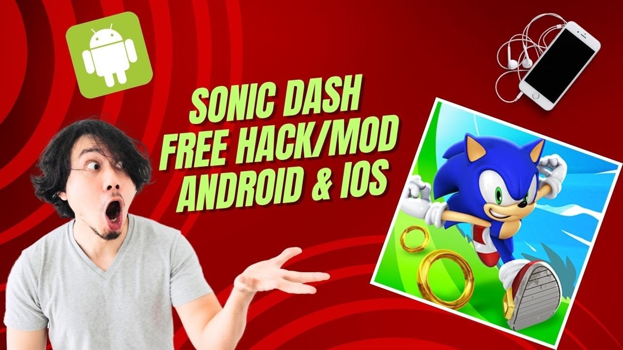 Sonic Dash Hack Mod Unlimited Money & Red Rings - Working on iOS & Android - Easy 2025.