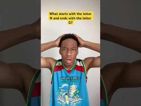 Nothing starts with the letter N and ends with the letter G ☠️ #funny #trendingshorts #shorts