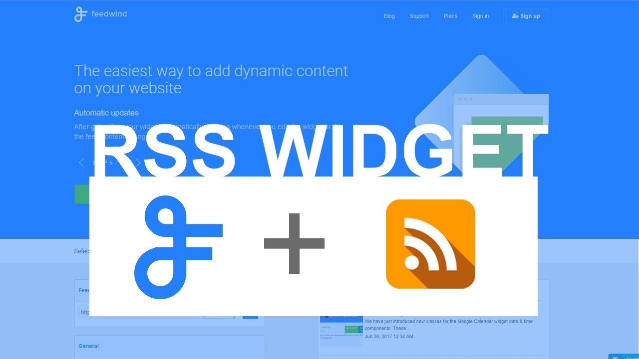 How to get started with Feedwind RSS widget
