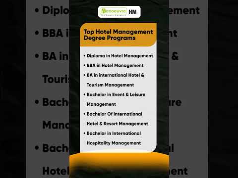 Top Hotel Management Degree Programs #hotelmanagement