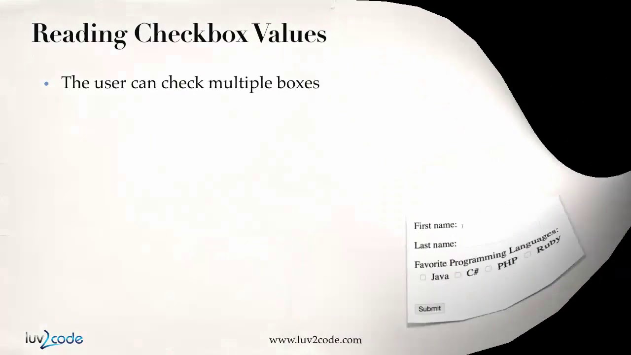 21 JSP Tutorial #21   JSP Forms Checkbox Part 1