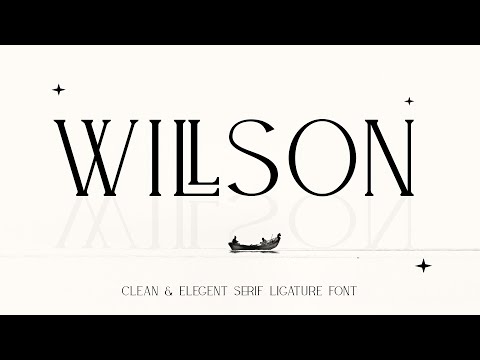Beautiful Willson Clean Elegant | Ligature Serif Font [ FREE To Download NOW! 📩 ]