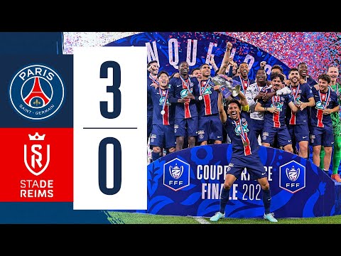 PSG - Reims résumé vidéo de la Finale de Coupe de France. Victoire du PSG (3 - 0)